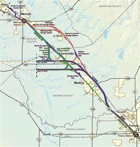 California High Speed Rail Route Map