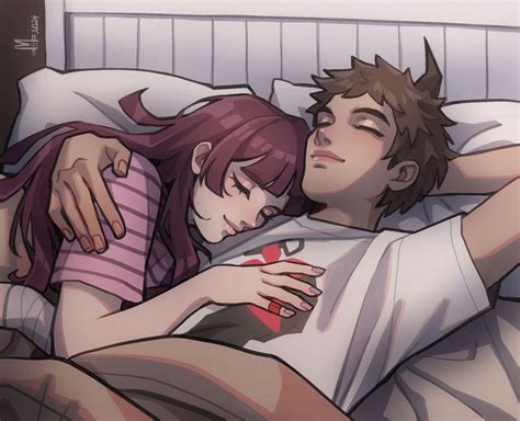 Hinata Hajime And Tsumiki Mikan Danganronpa And 1 More Drawn By