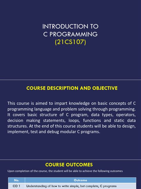 Introduction Unit 1 Pdf C Programming Language Computer Program
