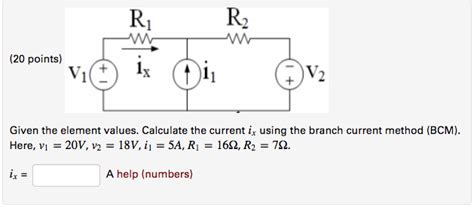 Solved Given The Element Values Calculate The Voltage Vxvx