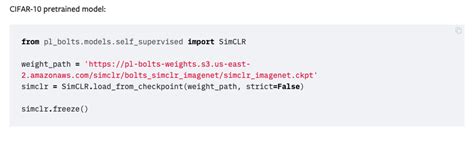 Simclr Cifar 10 Pretrained Model Url Is Not Correct · Issue 658