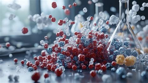 Innovative Polymers Science Experiment Laboratory Scientific Visuals Academic Setting Close Up