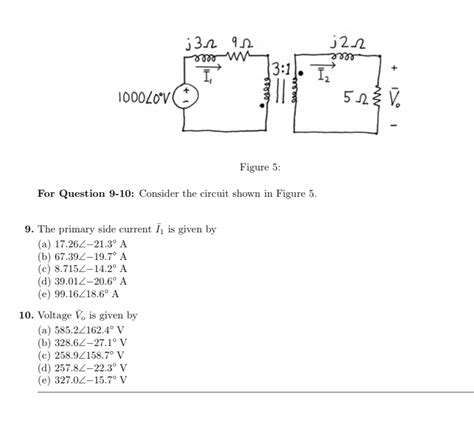 Solved Figure 5for Question 9 10 Consider The Circuit