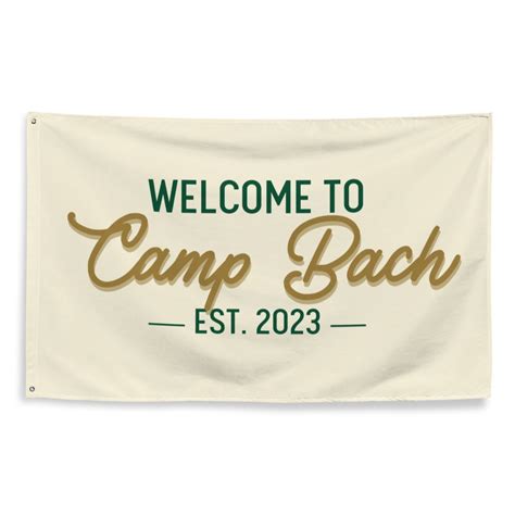 Camp Bach Flag For Camp Themed Bachelorette Party Camp Bach Etsy Artofit