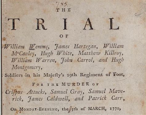 Boston Massacre Trial U S National Park Service