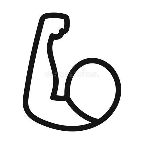 Biceps Icon Mark In Filled Style Stock Vector Illustration Of Athletic Exercise 330059407
