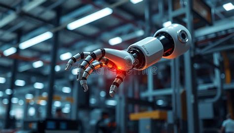Robotic Arm In Factory Automation Technology Industry 40 Future
