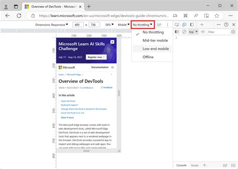 モバイル デバイスをエミュレートする デバイス エミュレーション Microsoft Edge Developer Documentation Microsoft Learn