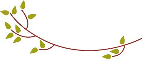 Premium Vector Tree Twig With Leaves