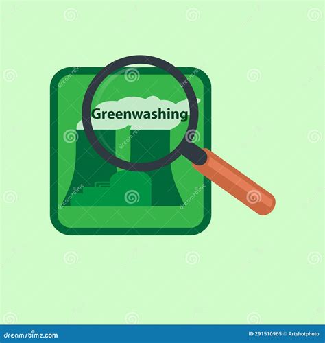 Greenwashing Text With Lush Leaves Eco Awareness Corporate Deception