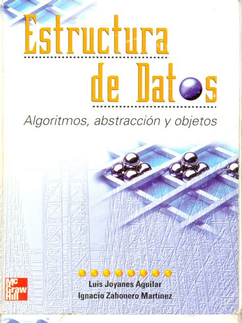 Estructura De Datos Luis Joyanes Aguilar Portada Pdf
