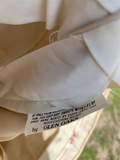 John Weitz Glenn Oaks 70s Boot Cut Lazy Tan Polyester Pants Zodiacs Vintage Clothing