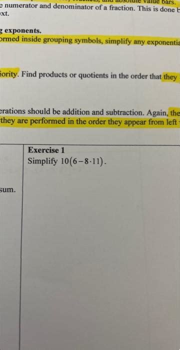 Solved Exponents Rmed Inside Grouping Symbols Simplify Any