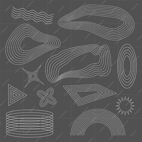 미래 기하학적 3d 모양 추상 와이어 프레임 볼륨 벡터 디자인 프리미엄 벡터