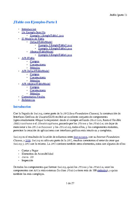 Como Manejar La Jtable En Lenguaje De Java Introducción A La Programación Y Computación 2