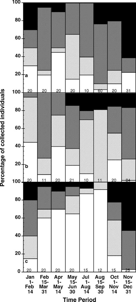 Percentage Of Collected Individuals That Were Sexual Solid Bars Download Scientific Diagram