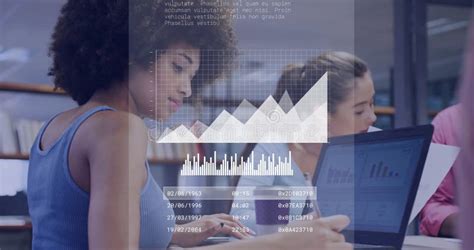 Data Analysis And Coding Image Over Diverse Business People Working In