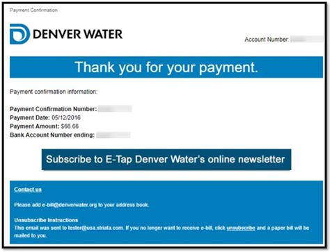 Sign Up For E Bill A Step By Step Guide Denver Water