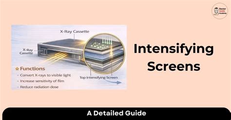 Intensifying Screens In Radiology Construction Types And Working