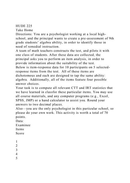 Item Analysis Bnhs Pdf