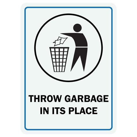 Trash Bin Sign 25779902 Vector Art At Vecteezy