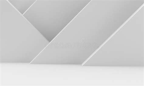 Architecture Background Geometric Arched Interior 3d Render Stock Illustration Illustration Of