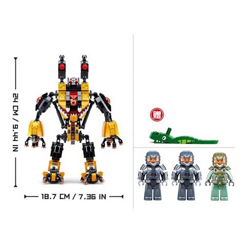 Sluban Atomic Storm Fire Rain Inquisitor Robot 668 Pieces Multicolor ...