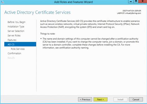 how to setup microsoft active directory certificate services [ad cs
