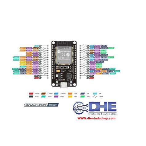 MODULE ESP32 TÍCH HỢP CHỨC NĂNG WIFI RF 2 4GHZ BLUETOOTH LINH KIỆN ĐIỆN TỬ ĐỨC HUY 29A