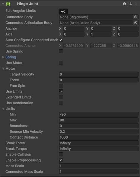 Hinge Joint Door Wont Stay In Place And Jitters When Pushing Against It Unity Engine Unity
