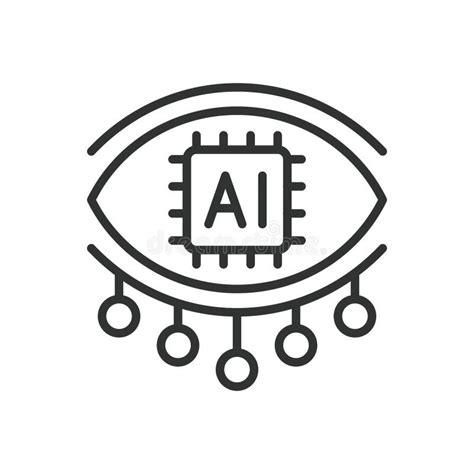 Ai Sight Icon In Line Design Ai Sight Vision Recognition