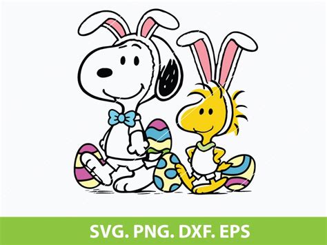 Snoopy Easter Svg Snoopy Svg Easter Snoopy Design Cricut