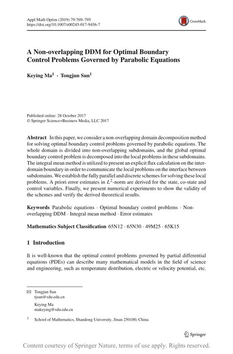 A Non Overlapping Ddm For Optimal Boundary Control Problems Governed By Parabolic Equations