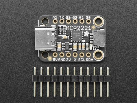 adafruit mcp2221a breakout general purpose usb to gpio adc i2c