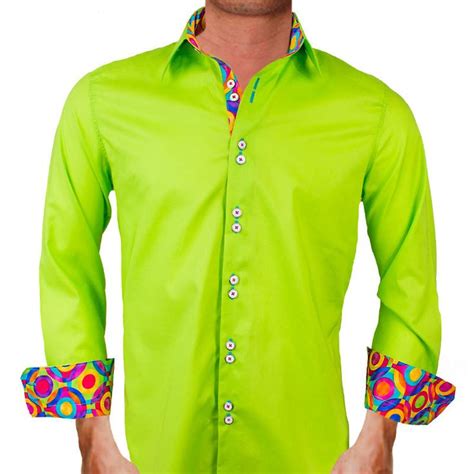 Lime Green Dress Shirts Green Mens Dress Shirts Green Shirt Outfits Neon Green Outfits