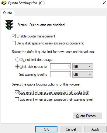 How To Enable And Configure User Disk Quotas In Windows Windows OS Hub