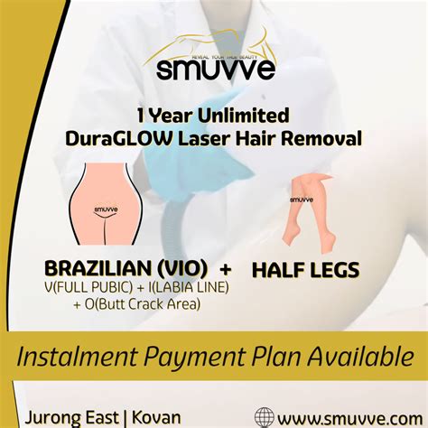 Full Brazilian Vio Half Leg 1 Year Duraglow™ Laser Hair Removal