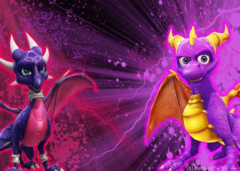 Spyro And Cynder Wallpaper
