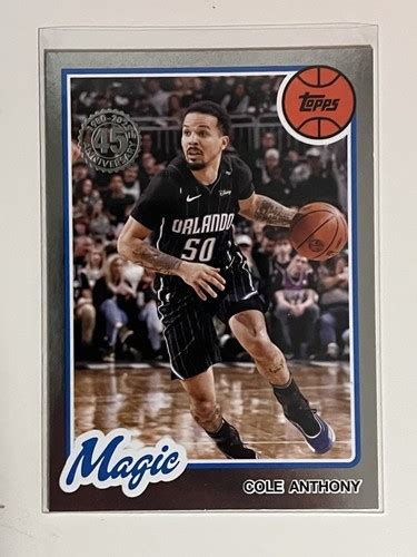 2025 Topps Basketball 45th Anniversary Cole Anthony 80bk 26 Ebay