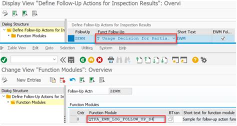 Ewm Partial Inspection Via Qm Interface Itpfed