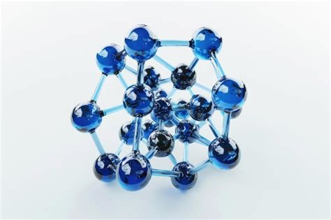 Premium Photo Isolated Molecule Isolated On White Background