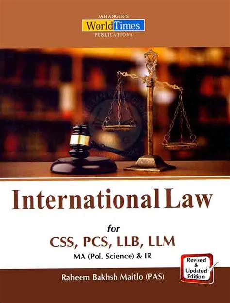 Jwt International Law Book For Css Latest Edition By Raheem Bakhsh