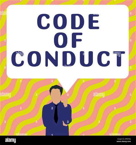 Conceptual Display Code Of Conduct Conceptual Photo Ethics Rules Moral Codes Ethical Principles