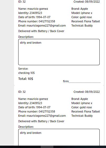 I Need Help For Try To Print A Repeated Component Twice But In The