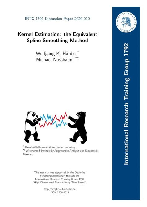pdf kernel estimation the equivalent spline smoothing method