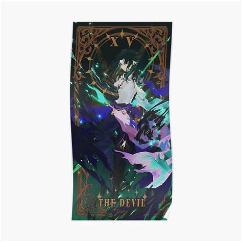 Genshin Impact Xiao Portrait Name Card Premium Matte Vertical Poster Sold By Adam Danyal