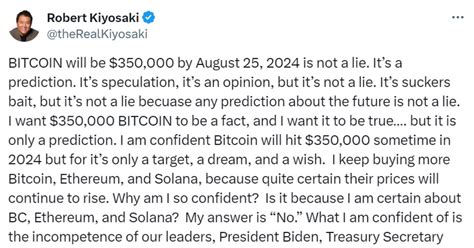 ‘부자아빠 가난한아빠 로버트 기요사키 “비트코인 5배 뛸 것”