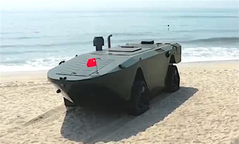 Chinas Quad Tracked Amphibious Unmanned Vehicle Is Fascinating