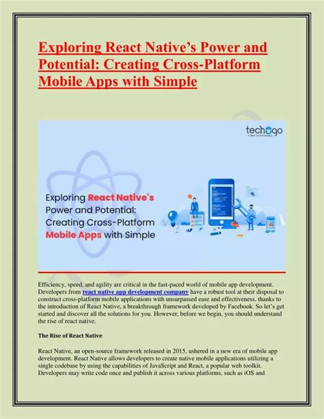 PPT Exploring React Natives Power And Potential Creating Cross Platform Mobile Apps With