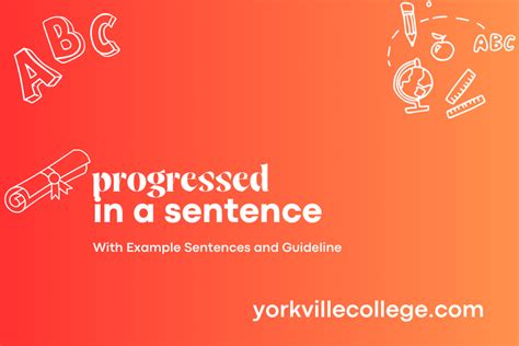 How To Use Progressed In A Sentence Easy Examples